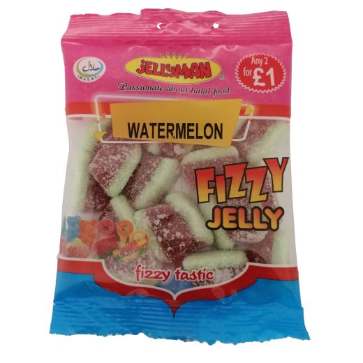 Jellyman Jellyman Fizzy Watermelon (24x80GR) – Aytac Foods Wholesale