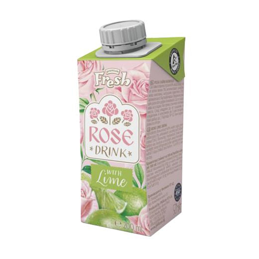 Fresh Rose Drink With Lime (200ML) x 24 – Aytac Foods Wholesale