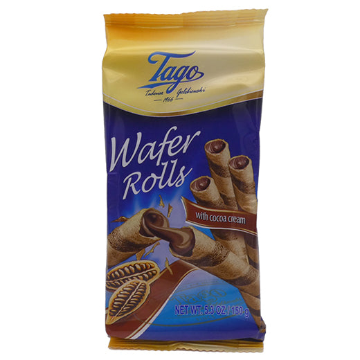 Tago Cocoa Wafer Rolls (12x150GR) – Aytac Foods Wholesale