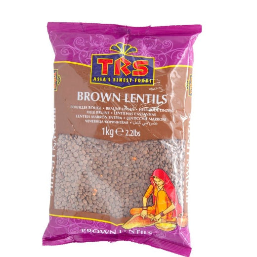 TRS Brown Whole Lentils – 1kg x 10 – Aytac Foods Wholesale