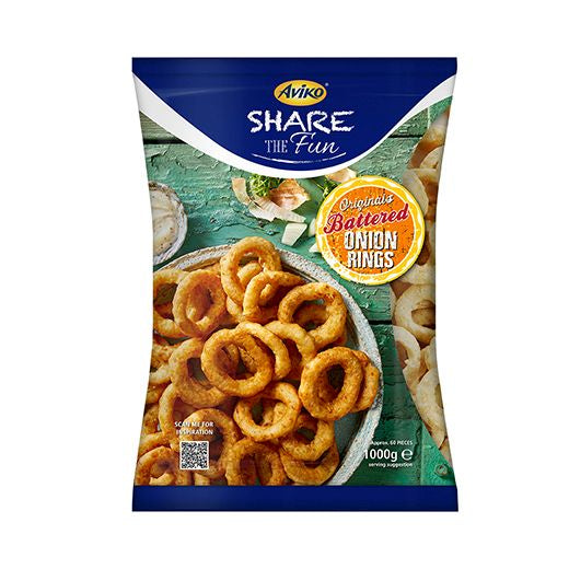 Aviko App. Battered Onion Rings 6X1000G 1000G – Aytac Foods Wholesale