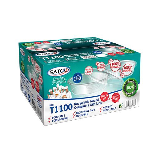 Satco T1100 750ml Micro Round Containers Pack of 150 – Aytac Foods ...