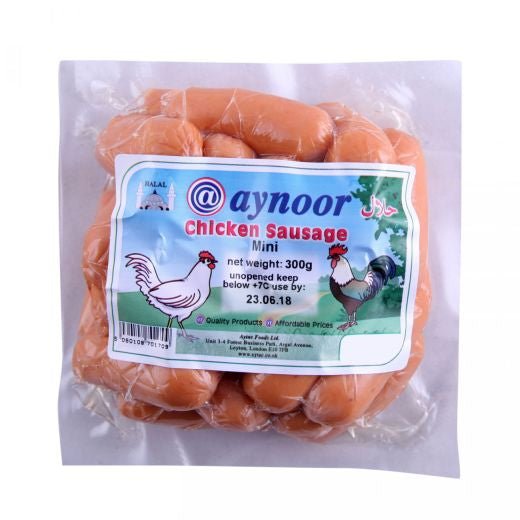 Aynoor Mini Chicken Sausage 300Gx10 – Aytac Foods Wholesale