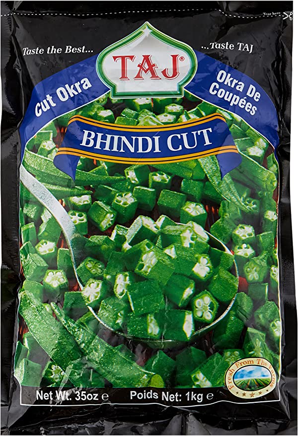 Taj Family Pack Cut Okra 1kg Pack of 6 – Aytac Foods Wholesale